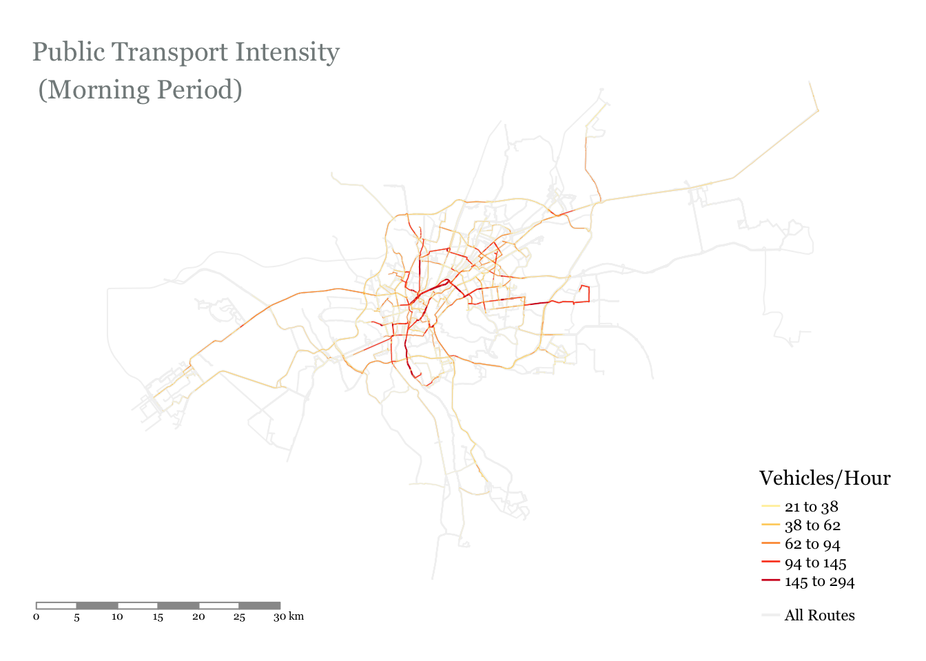 Analyzing Public Transport Volume on Cairo's Road Network